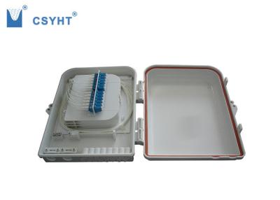 China Pole mounted plastic fiber optic terminal box 24 fo for FTTX project for sale
