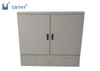 China Outdoor Fiber Optic Cross Connect Cabinet 576 FO With Splice Tray Inside for sale