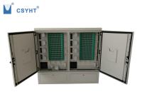 China Outdoor Fiber Optic Cross Connect Cabinet 576 FO With Splice Tray Inside for sale