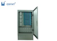 China 144FO / 288FO Fiber Optic Cabinet , 12 Ports Outdoor Fiber Box With Pedestal for sale