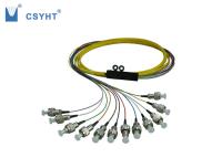 China 12 FO Multimode / Single Mode Fiber Pigtails Φ0.9mm PVC / LSZH Cable Jacket for sale