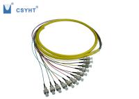China 12 FO Multimode / Single Mode Fiber Pigtails Φ0.9mm PVC / LSZH Cable Jacket for sale