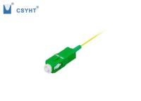 China Low Insertion Loss Green Fiber Optic Pigtail , Simplex Pigtail Fiber Optic Cable for sale