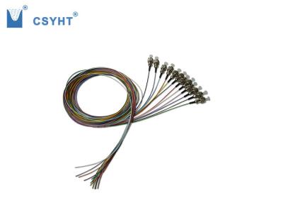 China 12 Color Fiber Optic Pigtail FC SC LC ST Connector Simplex 1.5 Meter Length for sale