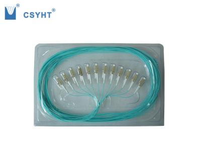 China Simplex 0.9mm Fiber Optic Pigtail High Return Loss With LC UPC SC UPC Connector for sale