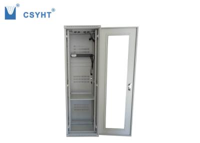 China IP20 Indoor FTTH Splitter Cabinet 1 PDU Inside With Front Transparent Door for sale