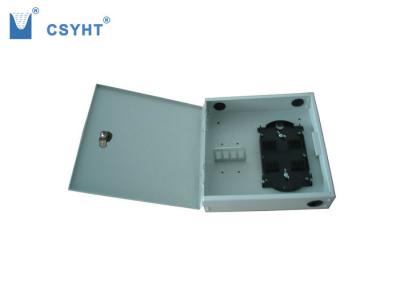 China 8 port fiber optic distribution box indoor wall mounted made of cold roll steel for sale