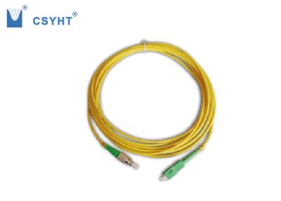China PVC / LSZH Jacket Fiber Optic Patch Cables Single Mode Simplex SM FC SC APC Connector for sale