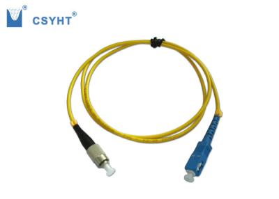 China Simplex SM 3.0mm Fiber Optic Patch Cord FC SC Connector 1000 Times Durability for sale