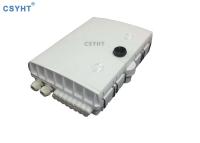 China White Fiber Optic Cable Box , Optical Network Terminal Box With 16 Way PLC Splitter for sale