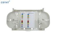 China Plastic 24 Fiber Optic Splice Tray Cold Roll Steel With Transparent Cover Identify Label for sale