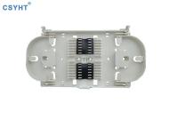 China Plastic 24 Fiber Optic Splice Tray Cold Roll Steel With Transparent Cover Identify Label for sale