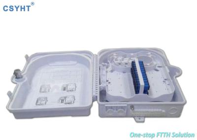 China 24SC Drop Cable FTTH Fiber Optic Terminal Box Wall Mounted Rainfall Resistant for sale