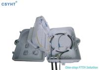 China 24SC Drop Cable FTTH Fiber Optic Terminal Box Wall Mounted Rainfall Resistant for sale