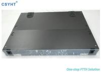 China Rack Mount Fiber Optic Distribution Box 24 Fibers Sliding Out 19 Inch 1U Drawer for sale