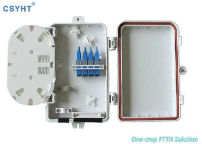 China IP65 Waterproof FTTH Fiber Optic Terminal Box Outdoor 4 SC Simplex Adapters for sale