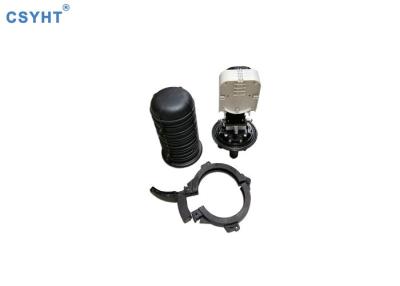 China Mini Body 48C Fiber Optic Closure Duct Aerial Hanged with 4 cable ports FOSC FTTX solutions for sale