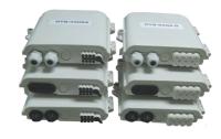 China Outdoor Wall Mounted Ftth Fiber Optic Termination Box Abs Material With Lock for sale