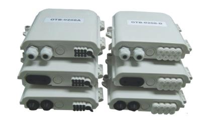 China Outdoor Wall Mounted Ftth Fiber Optic Termination Box Abs Material With Lock for sale
