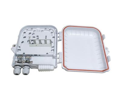 China 12 Port Outdoor Fiber Optic Distribution Box , Fiber Optic Wall Mount Enclosures for sale