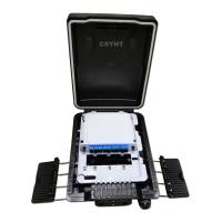 China Outdoor Mounted Fiber Optic Cable Termination Box With 8 Sc Simplex Adapter for sale
