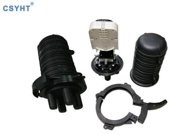China Manga De Empalme Fibra Optica Fiber Optic Splice Closure Joint enclosure 48 Cores 1oval+3roun ports for sale