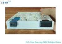China 2 Ports FTTH Fiber Optic Terminal Box SC SC Face Plate ABS / PP Material White Color for sale