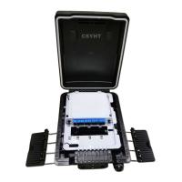 China Outdoor FTTH Fiber Optic Terminal Box Splitter PP Inpact Resistant Plastic Material for sale