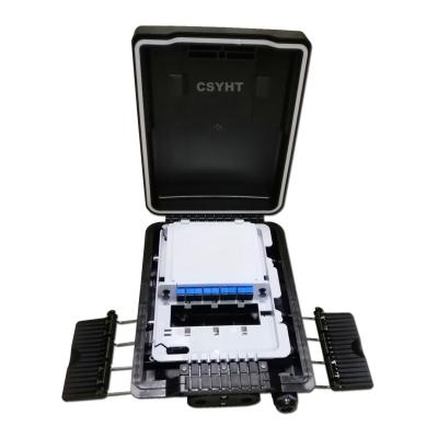 China Outdoor FTTH Fiber Optic Terminal Box Splitter PP Inpact Resistant Plastic Material for sale
