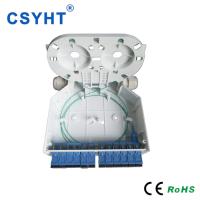 China DIN Rail FTTH Fiber Optic Terminal Box ABS Material 12 Ports With 12 SC Adapter for sale