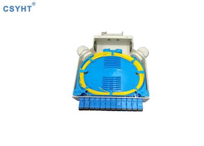 China Cold Roll Steel Material Fiber Optic Cable Termination Box Din Rail Mounted for sale