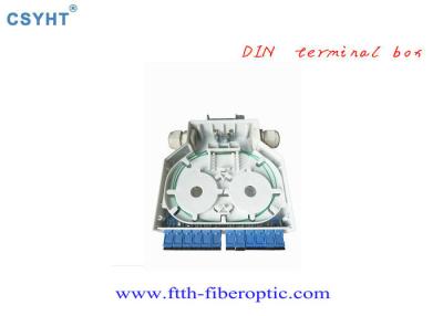 China Plastic Type Outdoor Fiber Optic Distribution Box ABS 12 SC SX DIN Rail box for sale