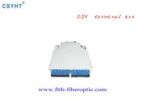 China Plastic Type Outdoor Fiber Optic Distribution Box ABS 12 SC SX DIN Rail box for sale
