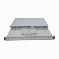 China 19inch 24cores Rack Mount Patch Panel FTTX Steel 1u ODF for sale