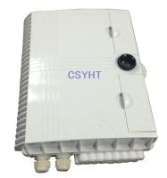 China ABS Plastic Fiber Optic Splitter Box , 16 Cores FTTH Terminal Box Rainfall Resistant for sale