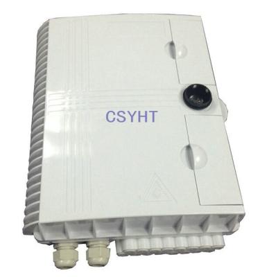China ABS Plastic Fiber Optic Splitter Box , 16 Cores FTTH Terminal Box Rainfall Resistant for sale