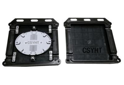 China Black Color Fiber Optic Closure 24 Cores ABS PC Material Aerial / Buried Application for sale