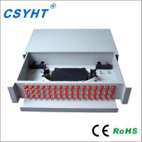 China Customized Fiber Optic Cable Termination Patch Panel Cold Rolled Steel Easy Operation for sale