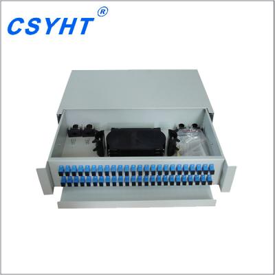 China Customized Fiber Optic Cable Termination Patch Panel Cold Rolled Steel Easy Operation for sale