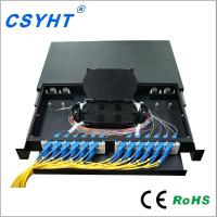 China Plastic Angled Adapter 19 Rack Mount Fiber Patch Panel For FTTH FTTB FTTX Network for sale