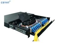China Plastic Angled Adapter 19 Rack Mount Fiber Patch Panel For FTTH FTTB FTTX Network for sale