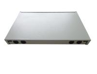 China Cold Roll Steel Material Fiber Optic Patch Panel 19 Inch 24 Fibers Light Weight for sale