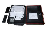 China Plastic FTTH Fiber Optic Terminal Box 16 Fibers 2 Round 16 Drop Cable Ports for sale