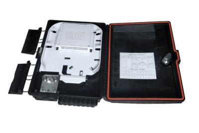 China Plastic FTTH Fiber Optic Terminal Box 16 Fibers 2 Round 16 Drop Cable Ports for sale