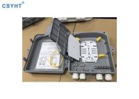 China 24 Core Fiber Optic Cable Junction Box , Ftth Distribution Terminal Box 1X8 1X16 Splitter for sale