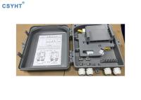 China 24 Core Fiber Optic Cable Junction Box , Ftth Distribution Terminal Box 1X8 1X16 Splitter for sale