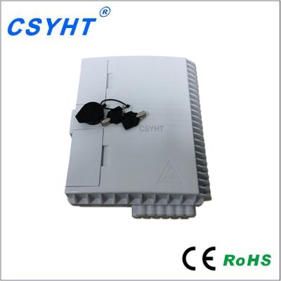 China Plastic 12 Ports Outdoor Fiber Optic Distribution Box Wall / Pole Mount Enclosure for sale