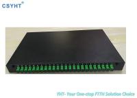 China 19'' Patch Panel Fiber Optic Cable Junction Box 1U 24 Cores SC 2U 96 Cores ODF Sliding for sale