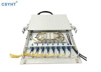 China Abs Rack Mount Fiber Optic Patch Panel 1U 24 Fibers Drawer Slidable 19'' Distribution Box for sale