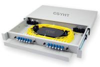 China 12 Cores Metal Slidable FTTH Fiber Optic Terminal Box Patch Panel Cold Roll Steel for sale